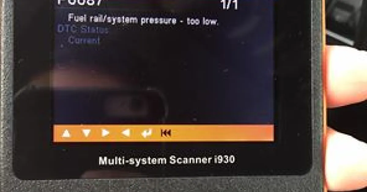 Codice errore OBD2 P0087 - DailyDriven